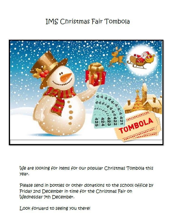 Christmas Fair Tombola | Isobel Mair