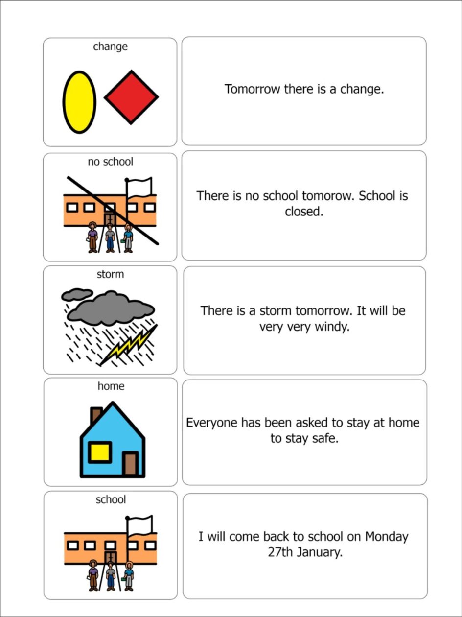 Social Story to support school closure | Isobel Mair