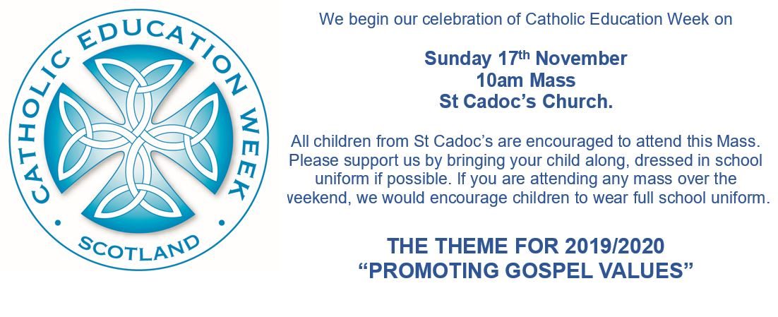 Catholic Education Week 2019 | St Cadocs Primary School and Nursery Class