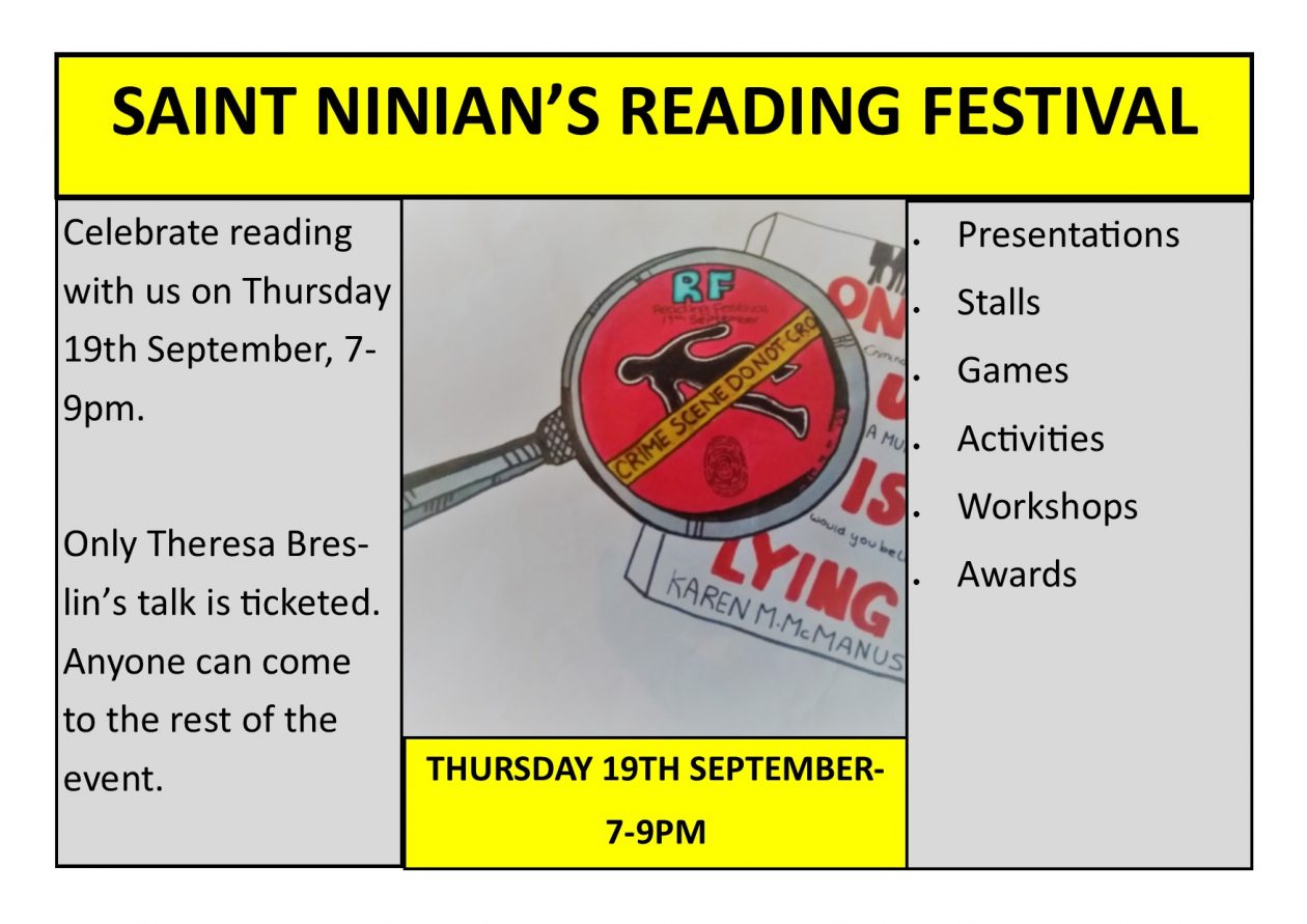 St Ninian’s Reading Festival – St Ninian's High