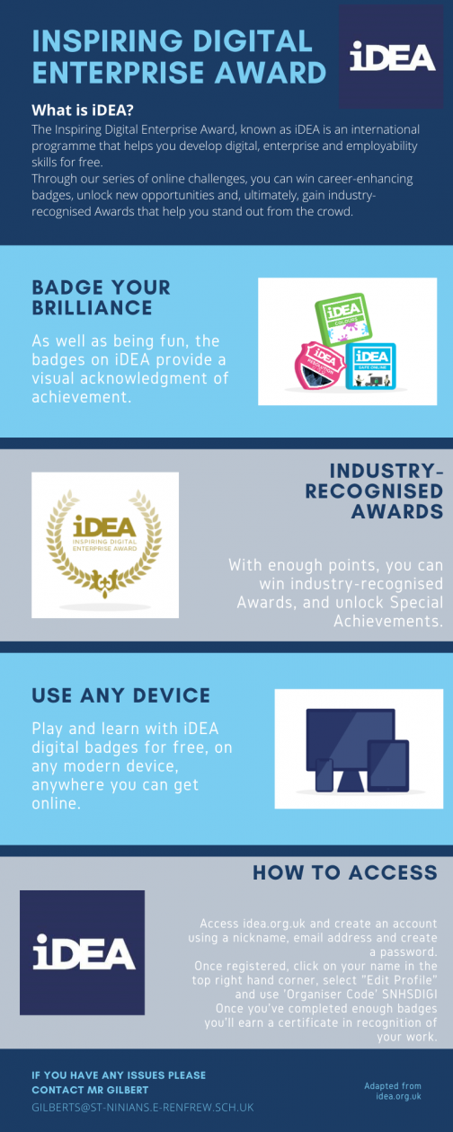 iDEA Award – St Ninian's High