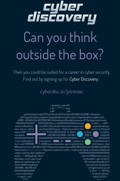 Cyber Discovery – S3-S6 students only | Barrhead High