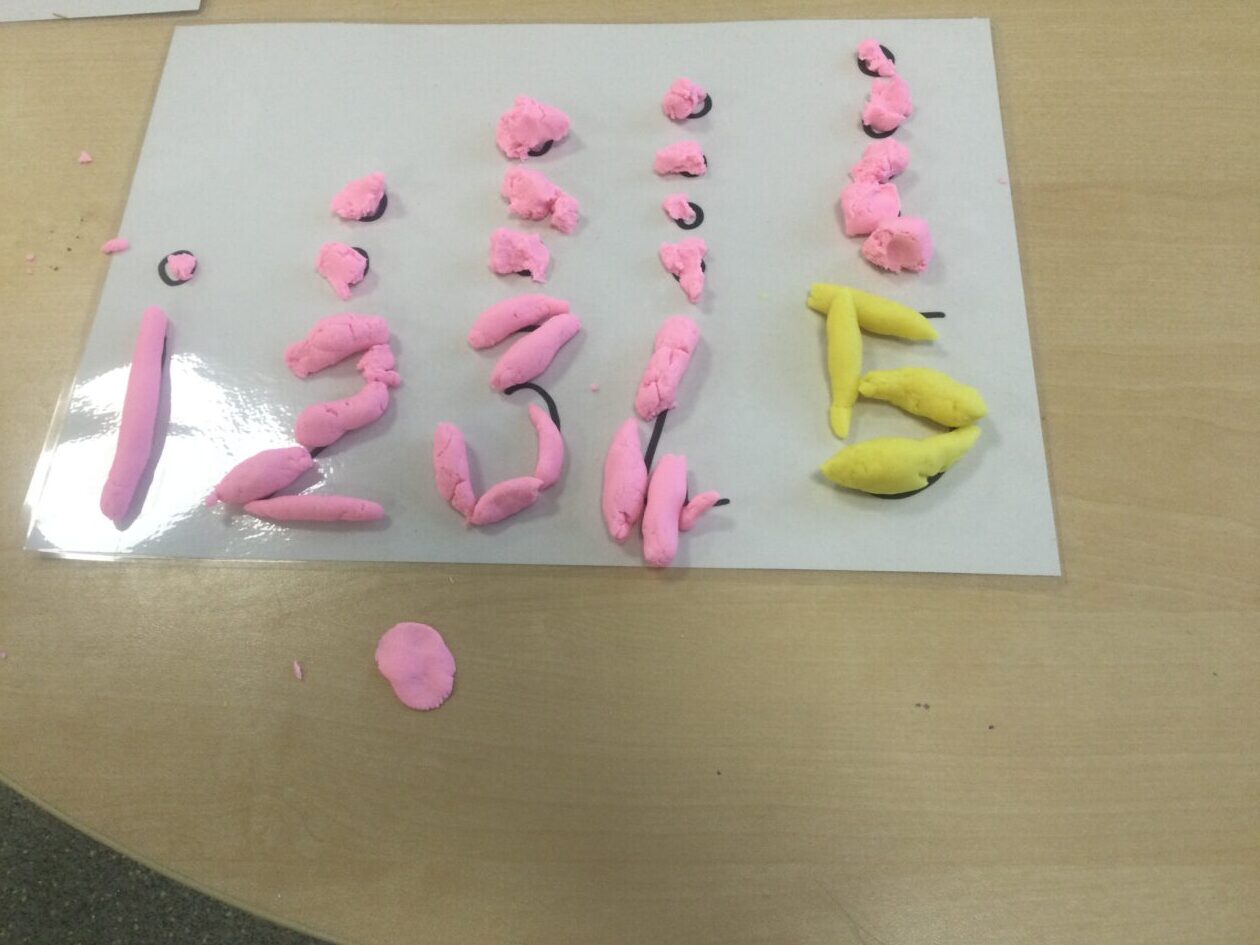 Play dough shapes and numbers…. | Cart Mill Family Centre