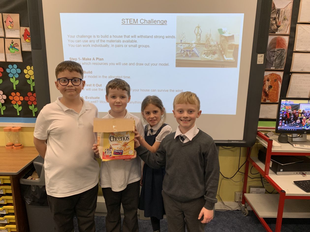 Building a house stem challenge | Primary 7/2 2024-2025