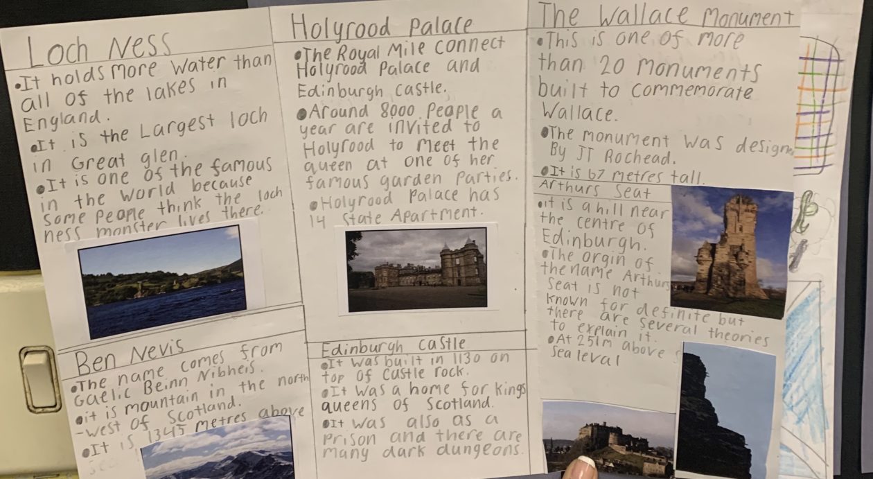 Scotland tourist leaflets | Primary 7/2 2024-2025