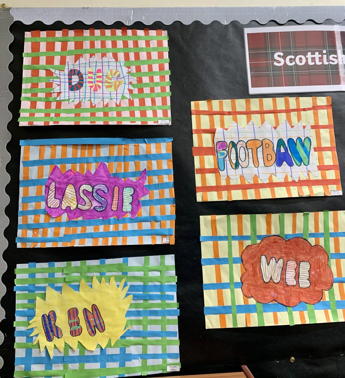 Scottish Words Pop Art | Primary 7/2 2024-2025