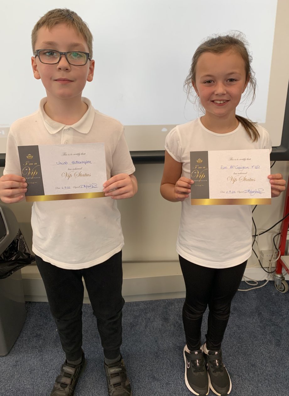 VIP awards | Primary 5/2 2019-2026