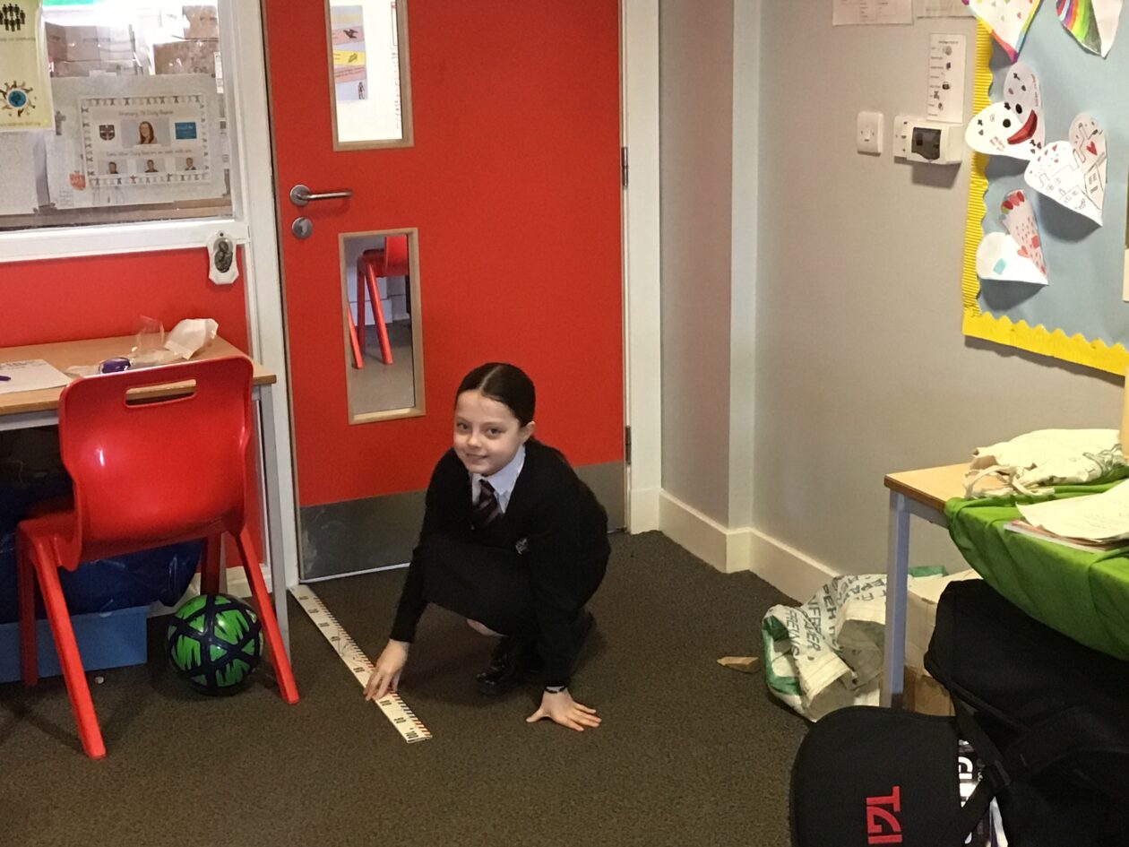 Scale drawing our classroom from a birds eye view – Primary 7b 23/24