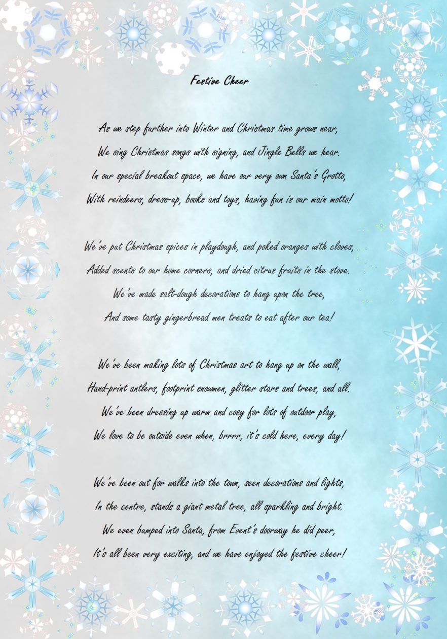 Festive Cheer – Stornoway Childcare Centre