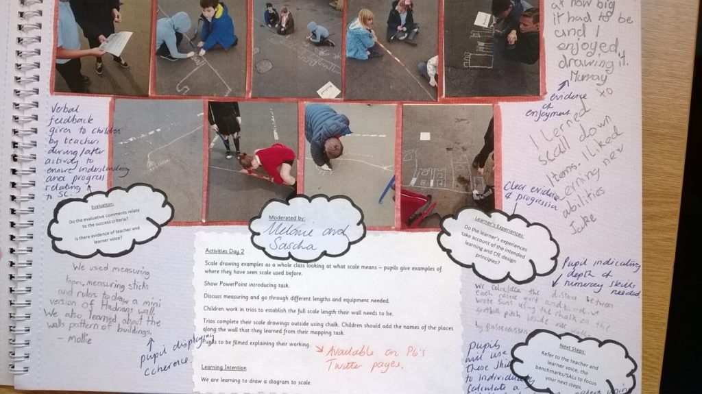 Staff at Carron Primary School develop their moderation of planning ...