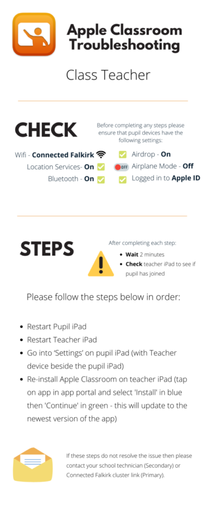 Apple Classroom Guide – Connected Falkirk