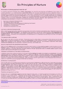 Six Principles of Nurture | Wellbeing & Nurture Team