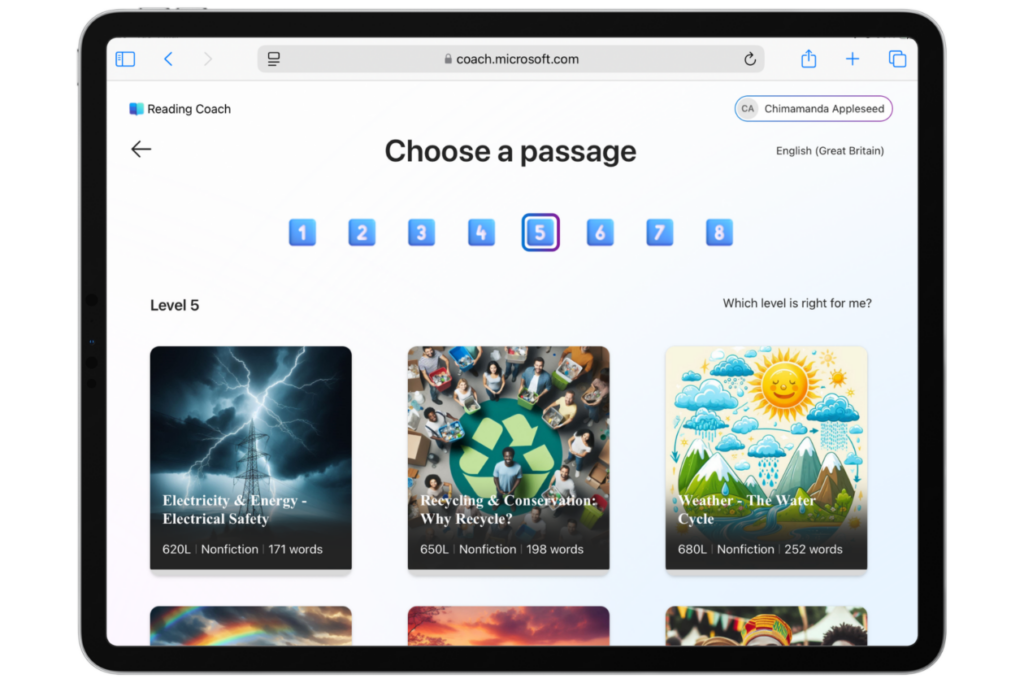 Microsoft Reading Coach: Get Started – DigiLearnFalk