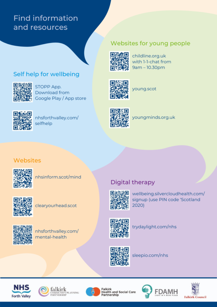 Leaflets and Flyers – Falkirk Community Mental Health and Wellbeing