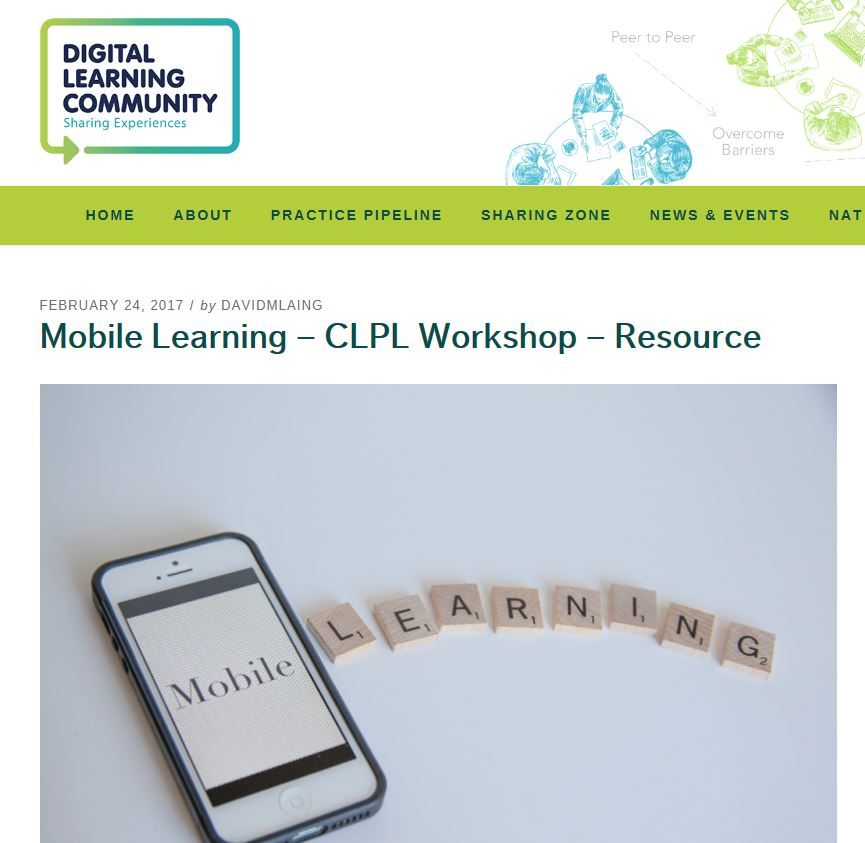 Examples of Mobile Learning in Practice – Mobile Devices in Falkirk ...