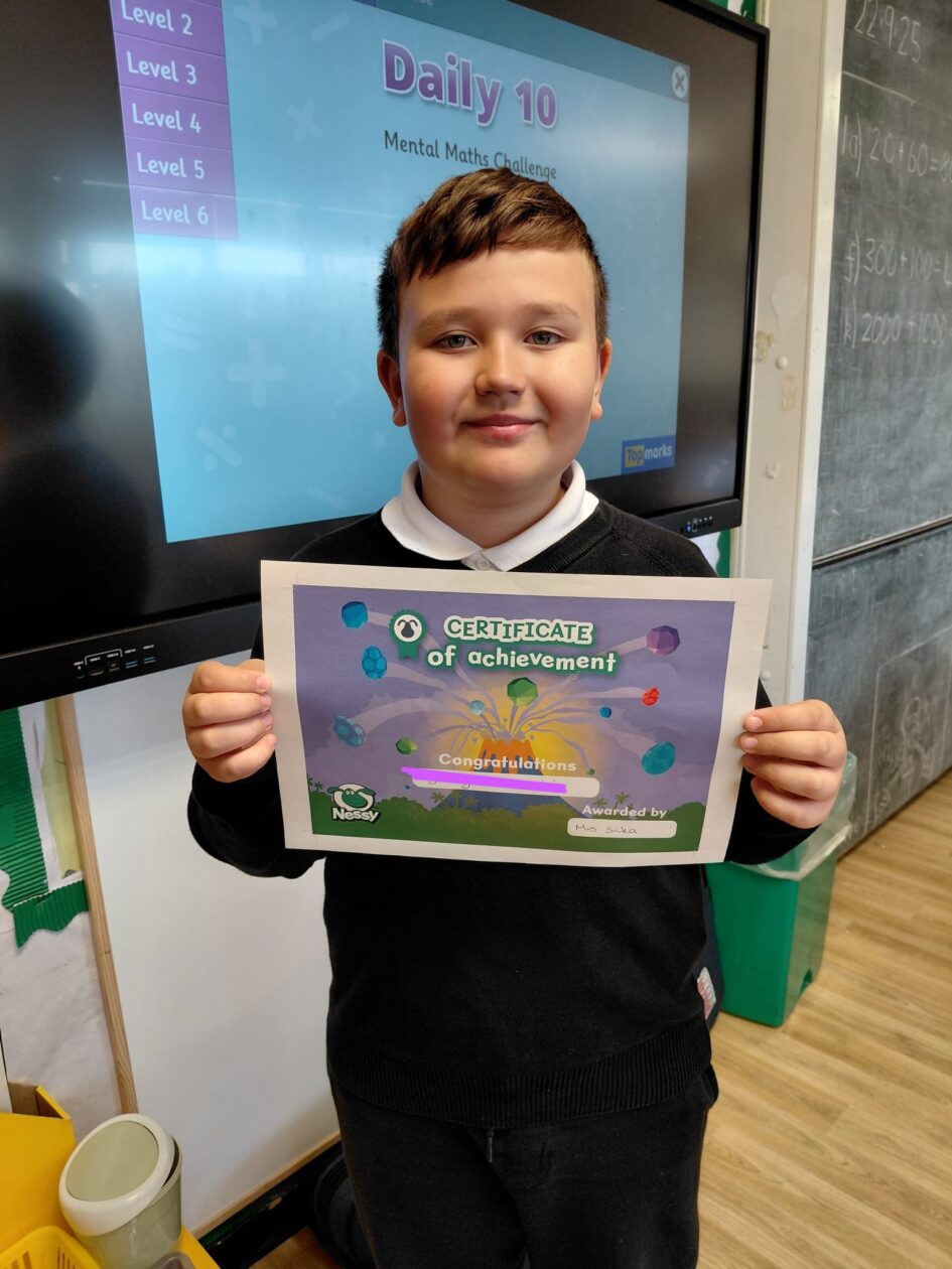 Celebrating Achievement: P6 Pupil Completes Nessy Programme!
