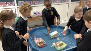 Primary 2 Explore Canals Through STEM Boat Building
