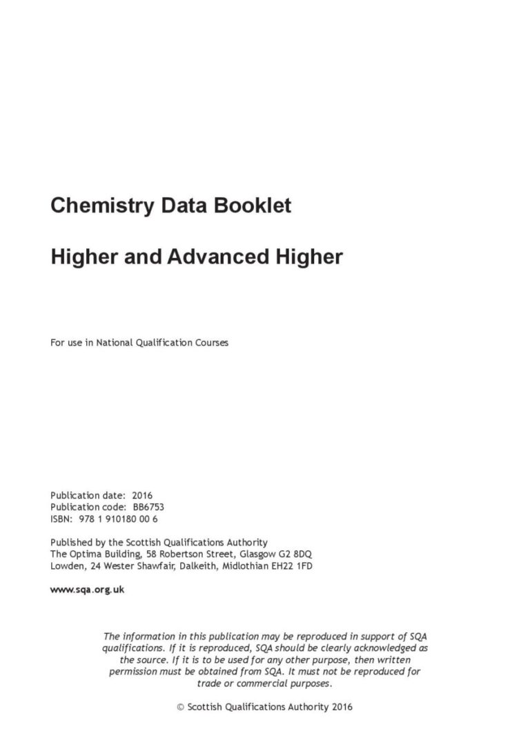 Higher Chemistry