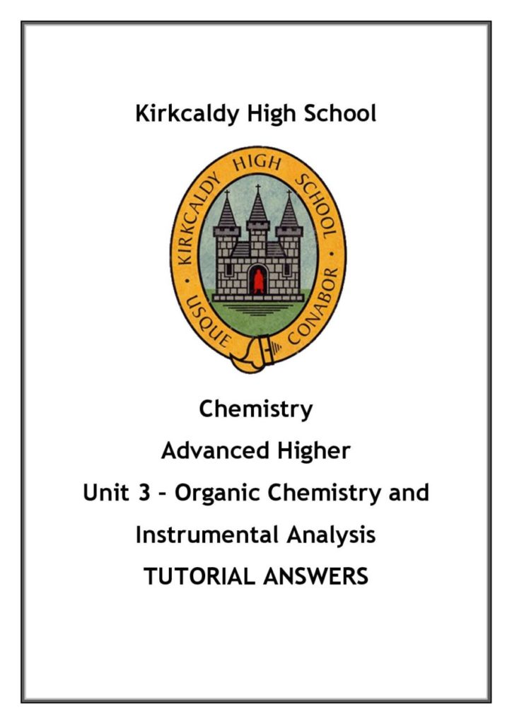 Advanced Higher Chemistry