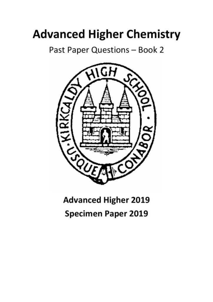 Advanced Higher Chemistry