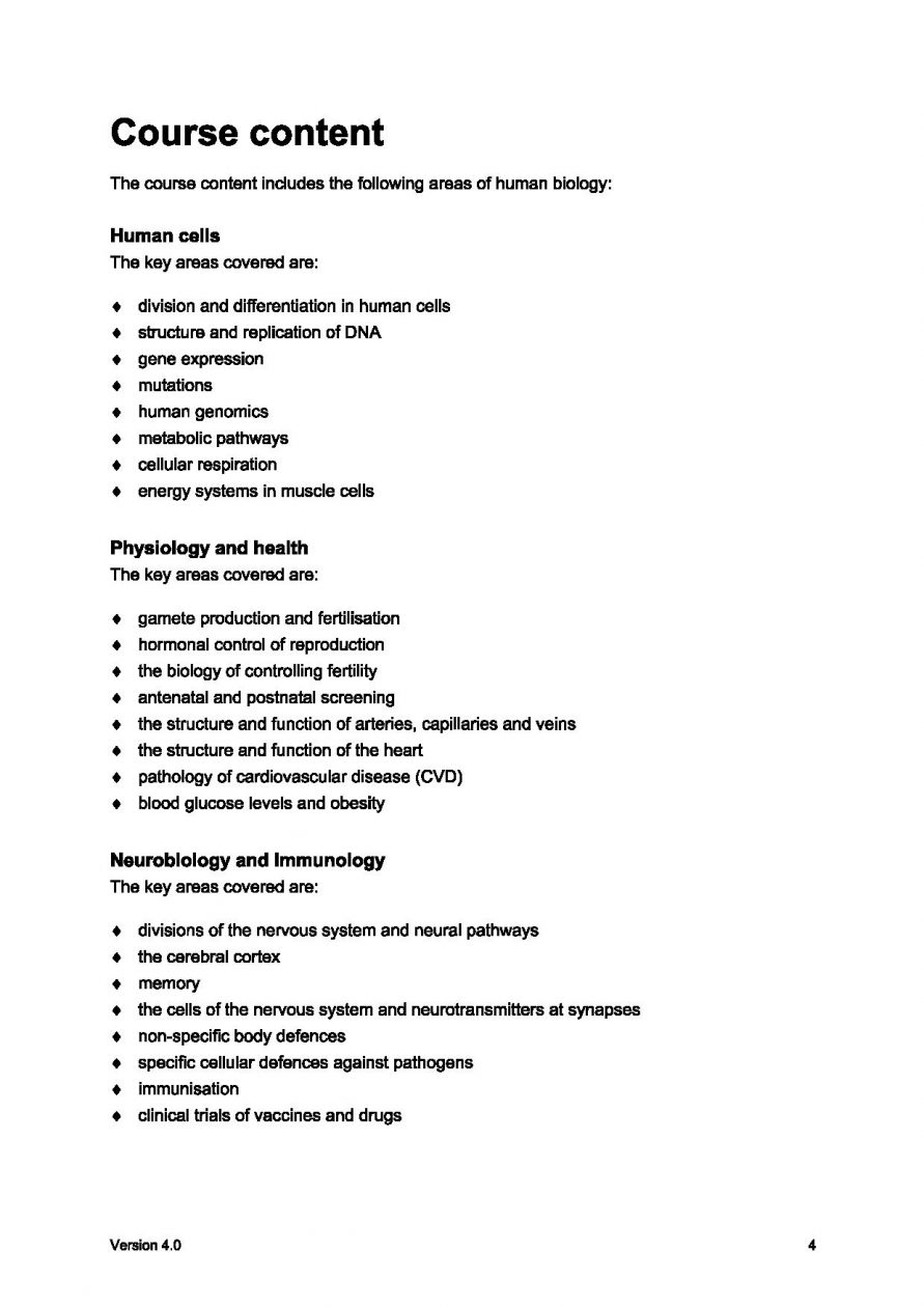 Higher Human Biology