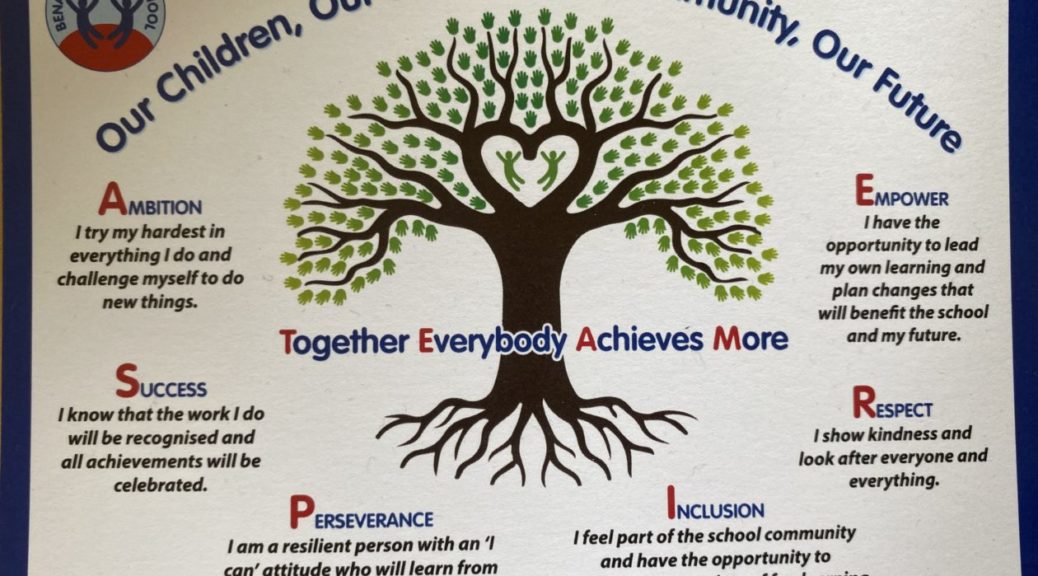 Vision and Values | Benarty Primary School and Nursery Class, and ...