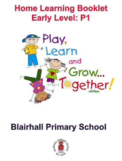 Home Learning Packs | Blairhall Primary School