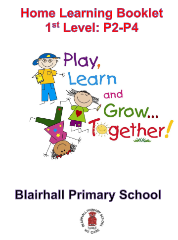 Home Learning Packs | Blairhall Primary School