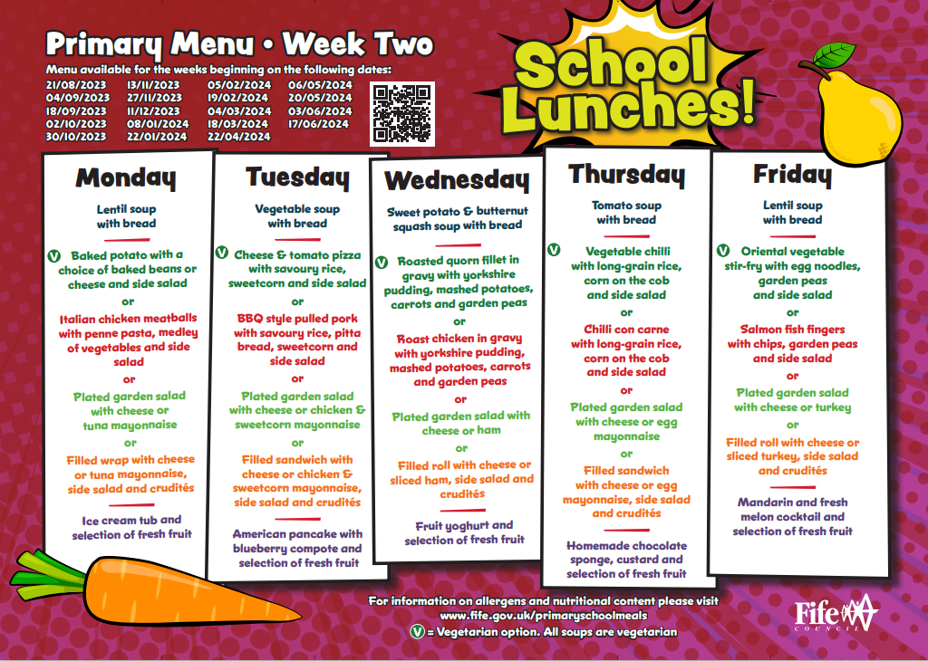 School Meals | Donibristle Primary School