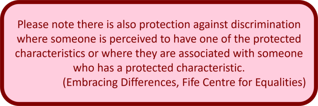 Protected Characteristics – Fife Education Equalities and Diversity Toolkit