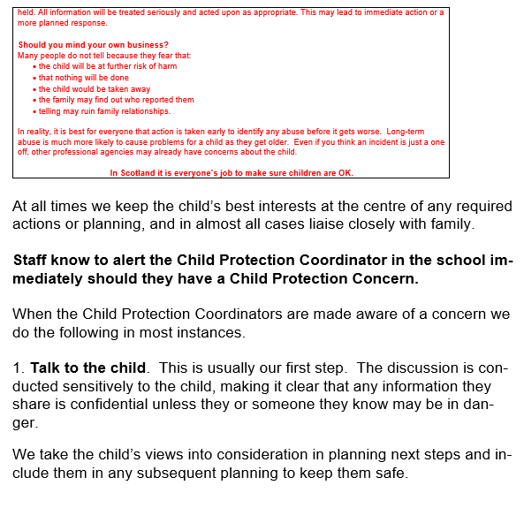 Child Protection | John Fergus School Website