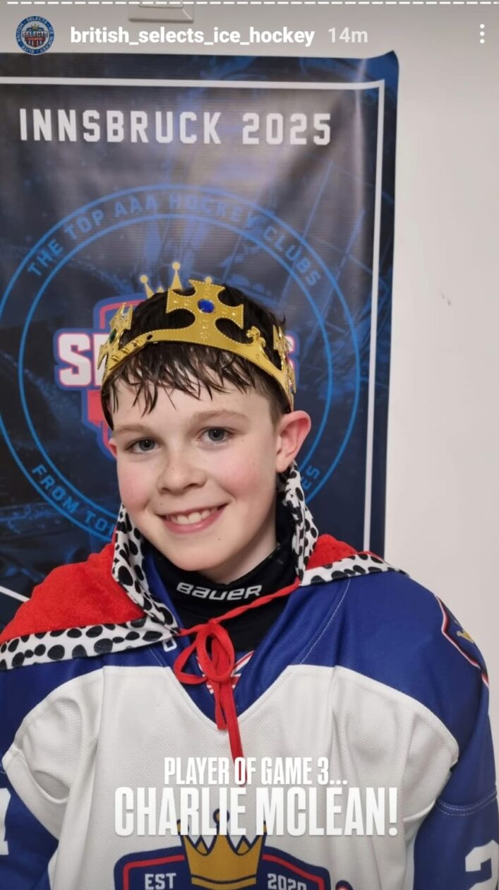 Charlie is “Player of the Game”!