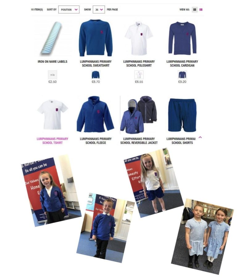 School Uniform | Lumphinnans Primary School