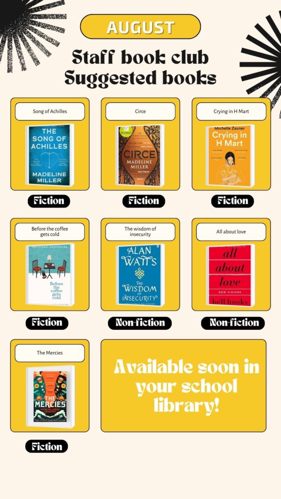 Staff book club @St Mungo’s academy | Glasgow School Libraries