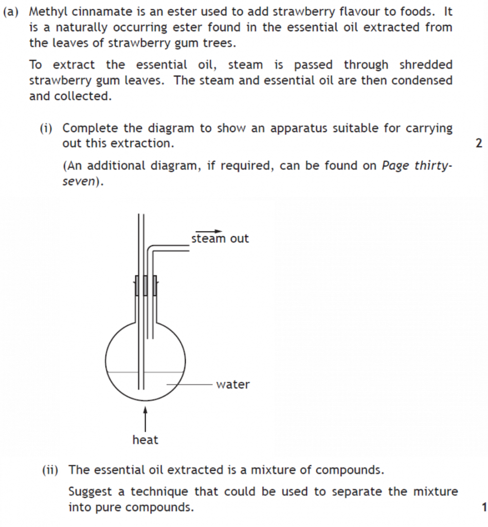 Past Paper Questions – Unit 1F1 – Practical Chemistry – Higher ...