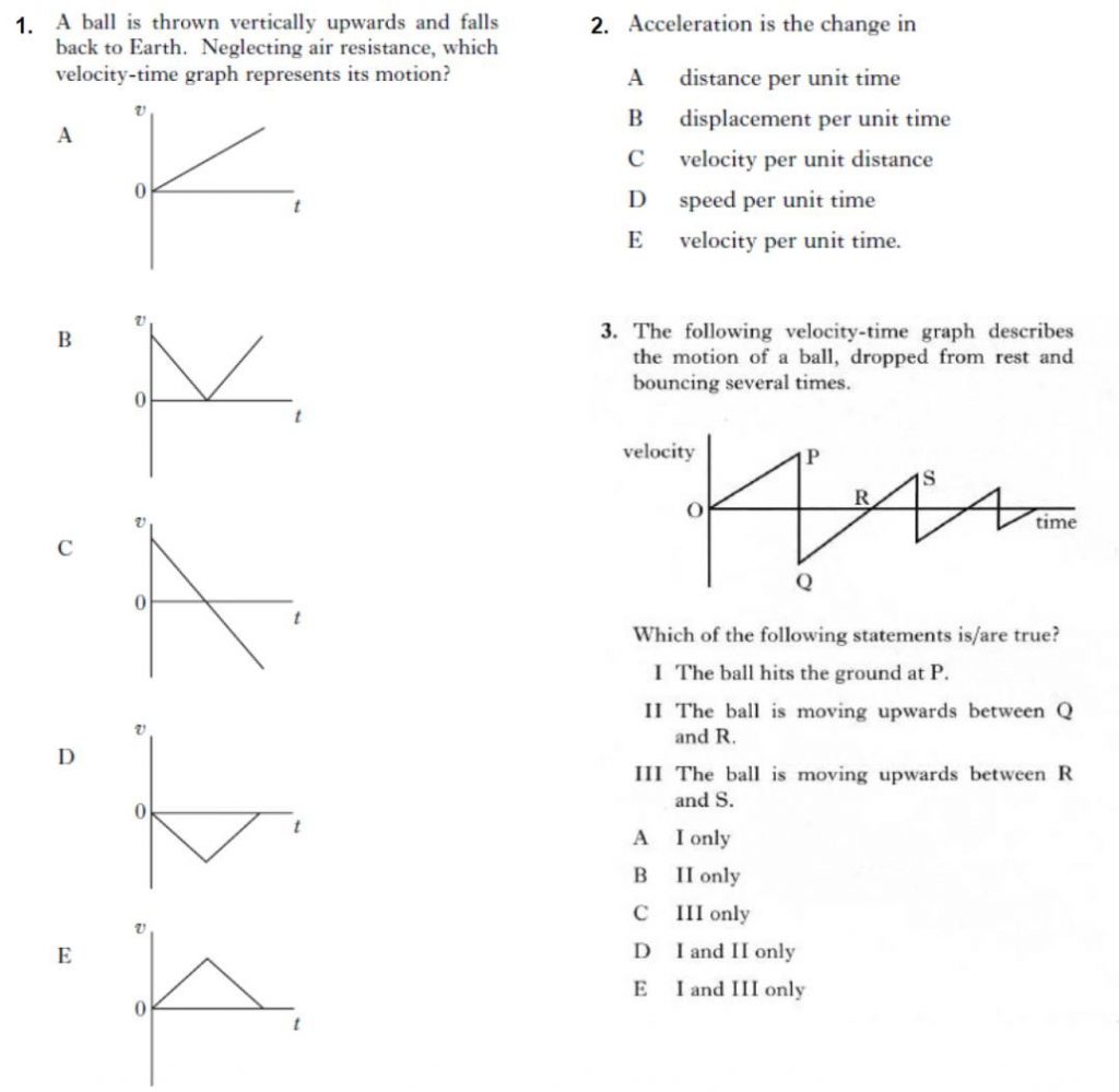 Exercise 1_1 | Higher Physics Unit 1 Homework