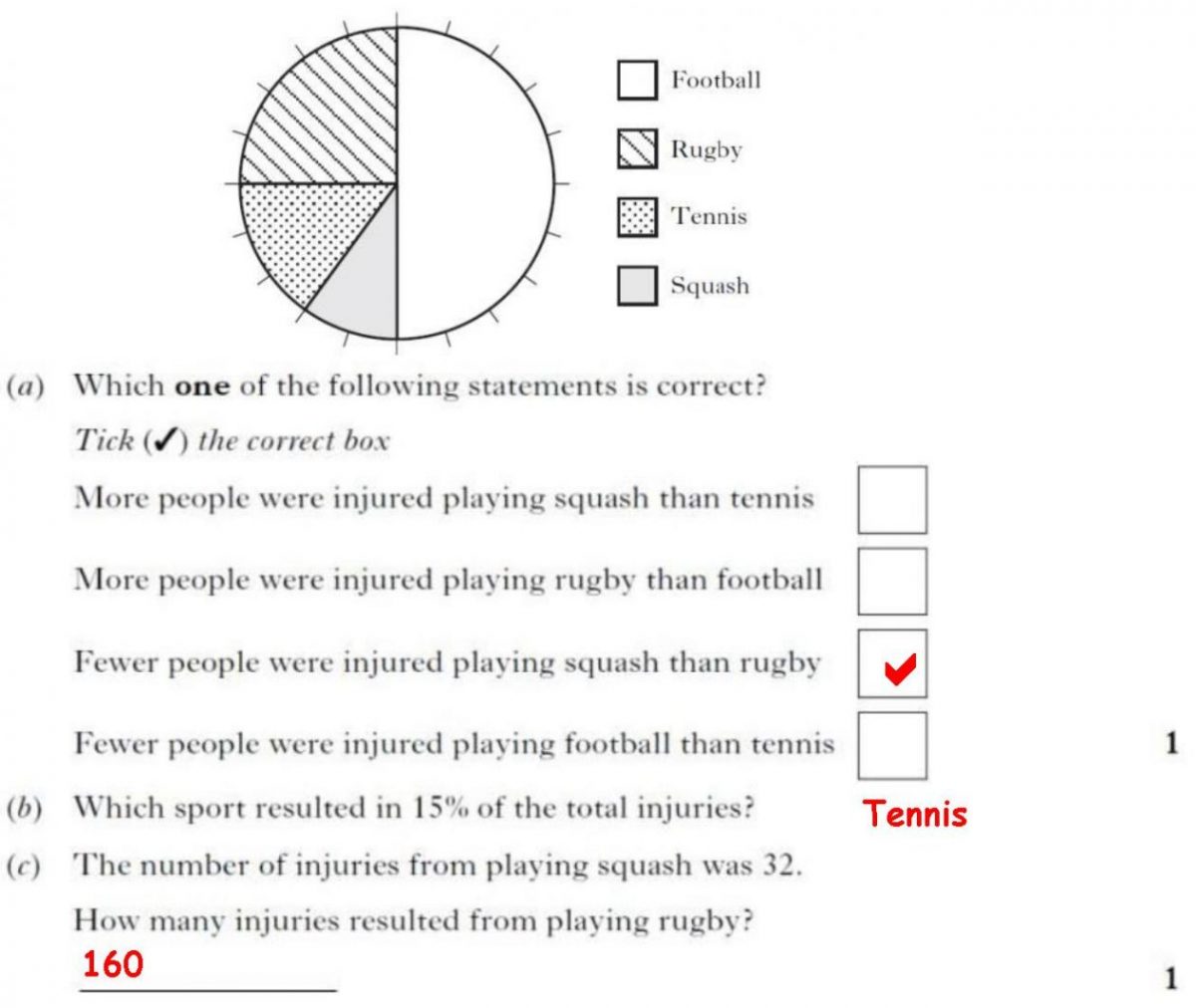 ANSWERS: Science Skills Revision – Pie Charts (Level 3A) – Science ...