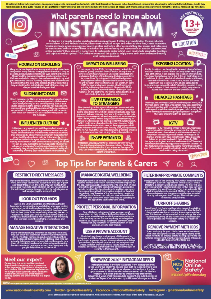 Instagram Safety | Our Lady of the Rosary