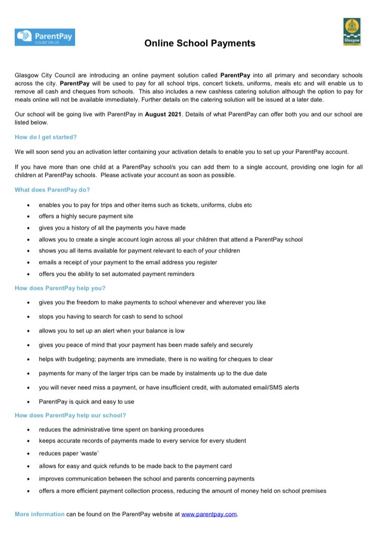 Online School Payments | Our Lady of the Rosary