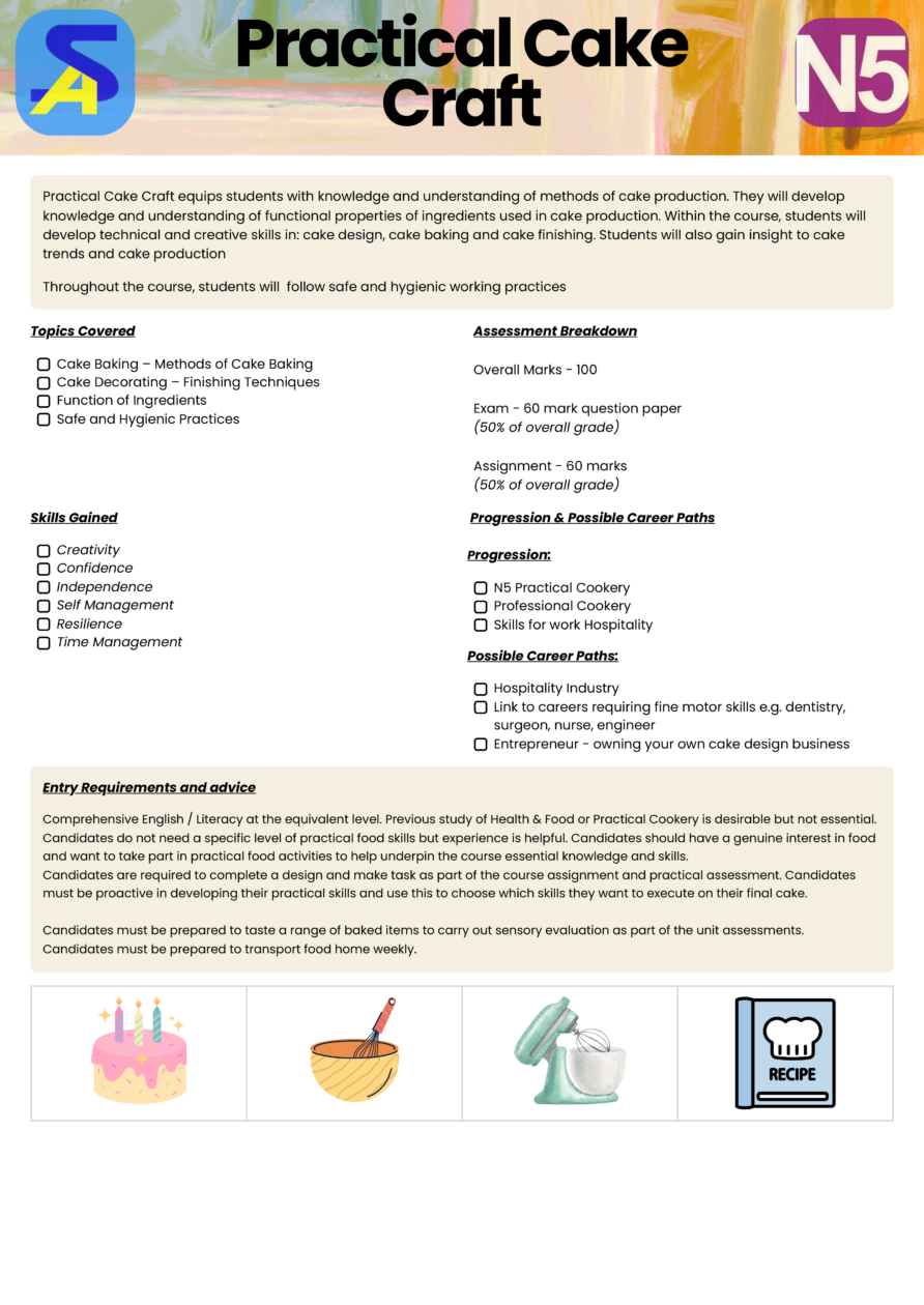 Practical Cake Craft – Springburn Academy