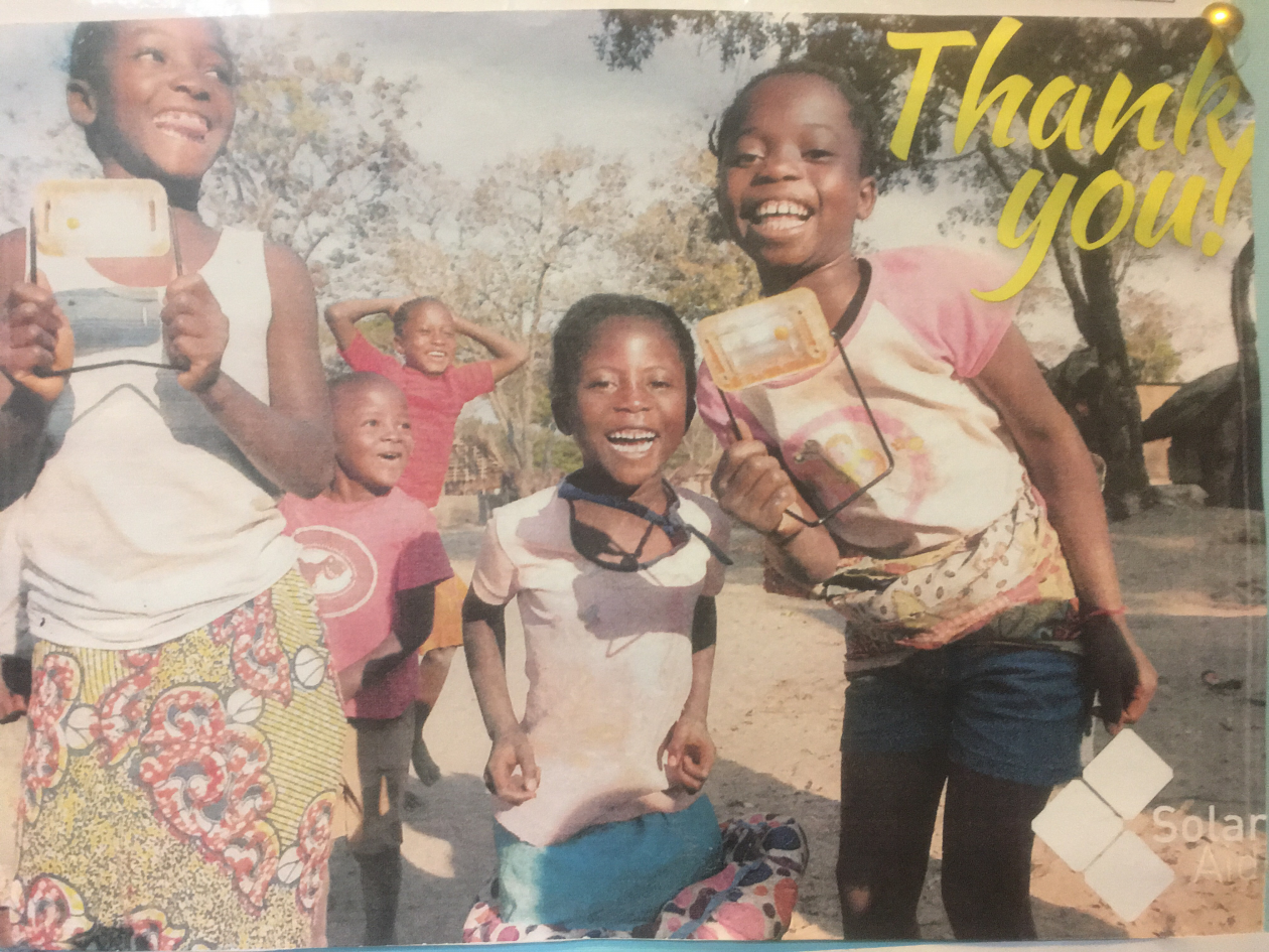 Our Eco Successes-Eco Committee donates to Solar Aid charity | St ...