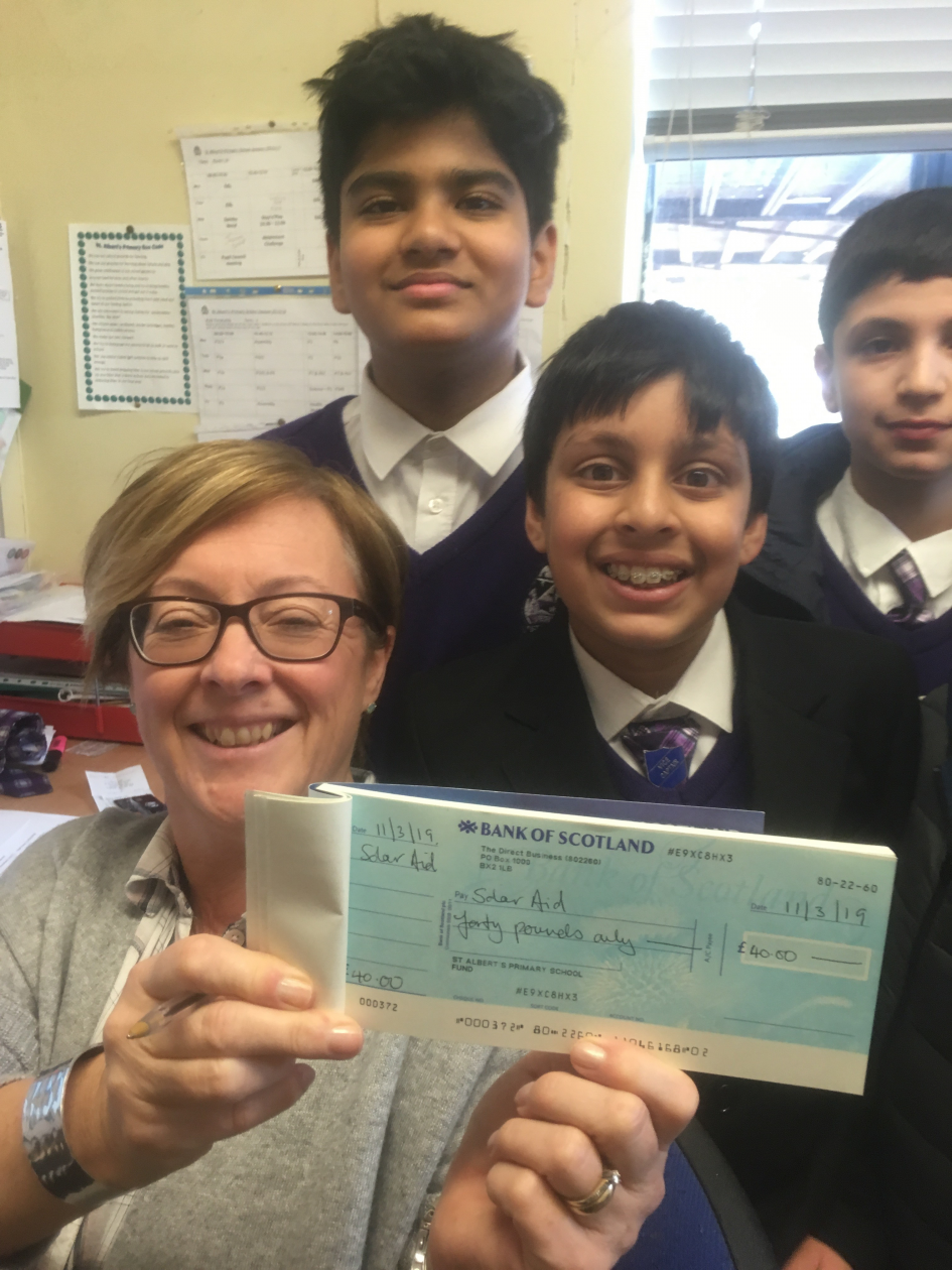 Our Eco Successes-Eco Committee donates to Solar Aid charity | St ...