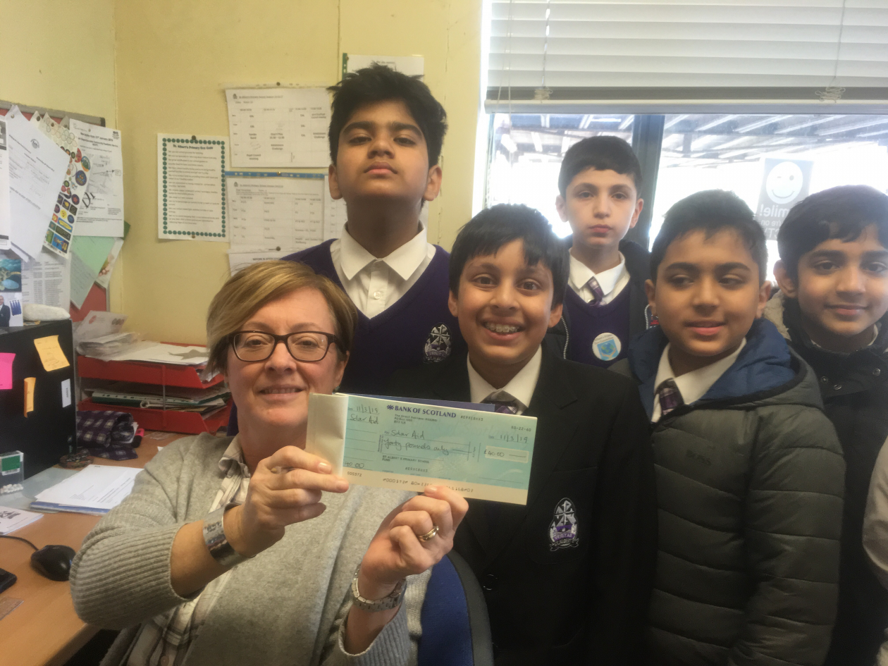 Our Eco Successes-Eco Committee donates to Solar Aid charity | St ...