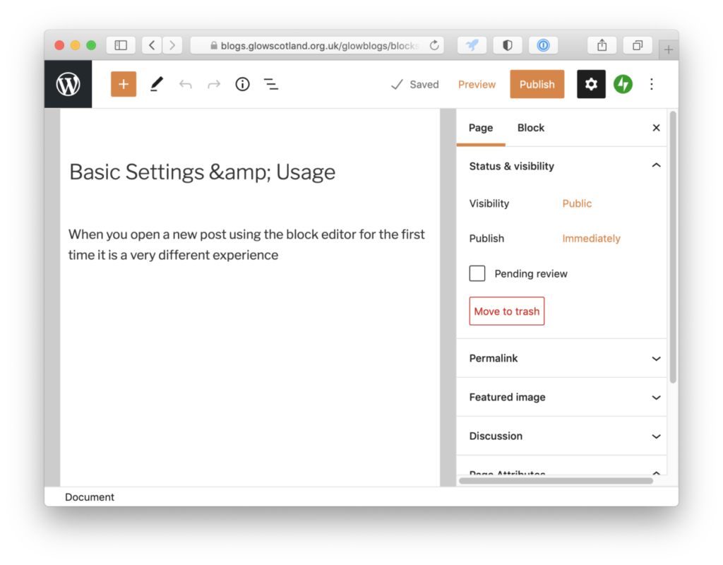 Basic Settings Usage Blocks basic-settings-usage-blocks