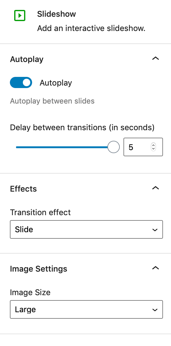 Slideshow – Blocks