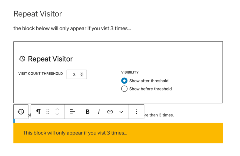 Repeat Visitor – Blocks
