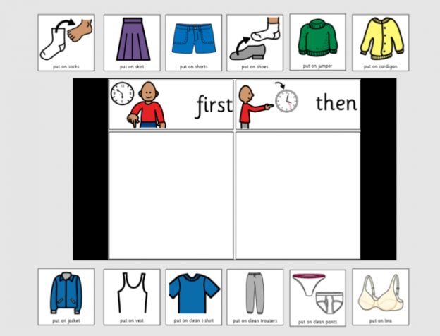 What you might need to make your own ‘first and then’ board.
