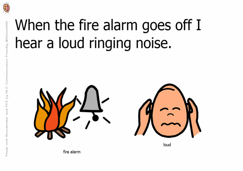 fire drill visual for class