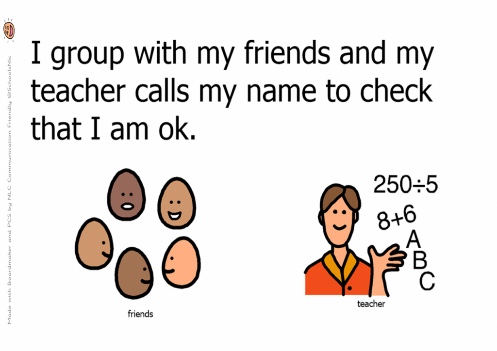 fire drill visual for class