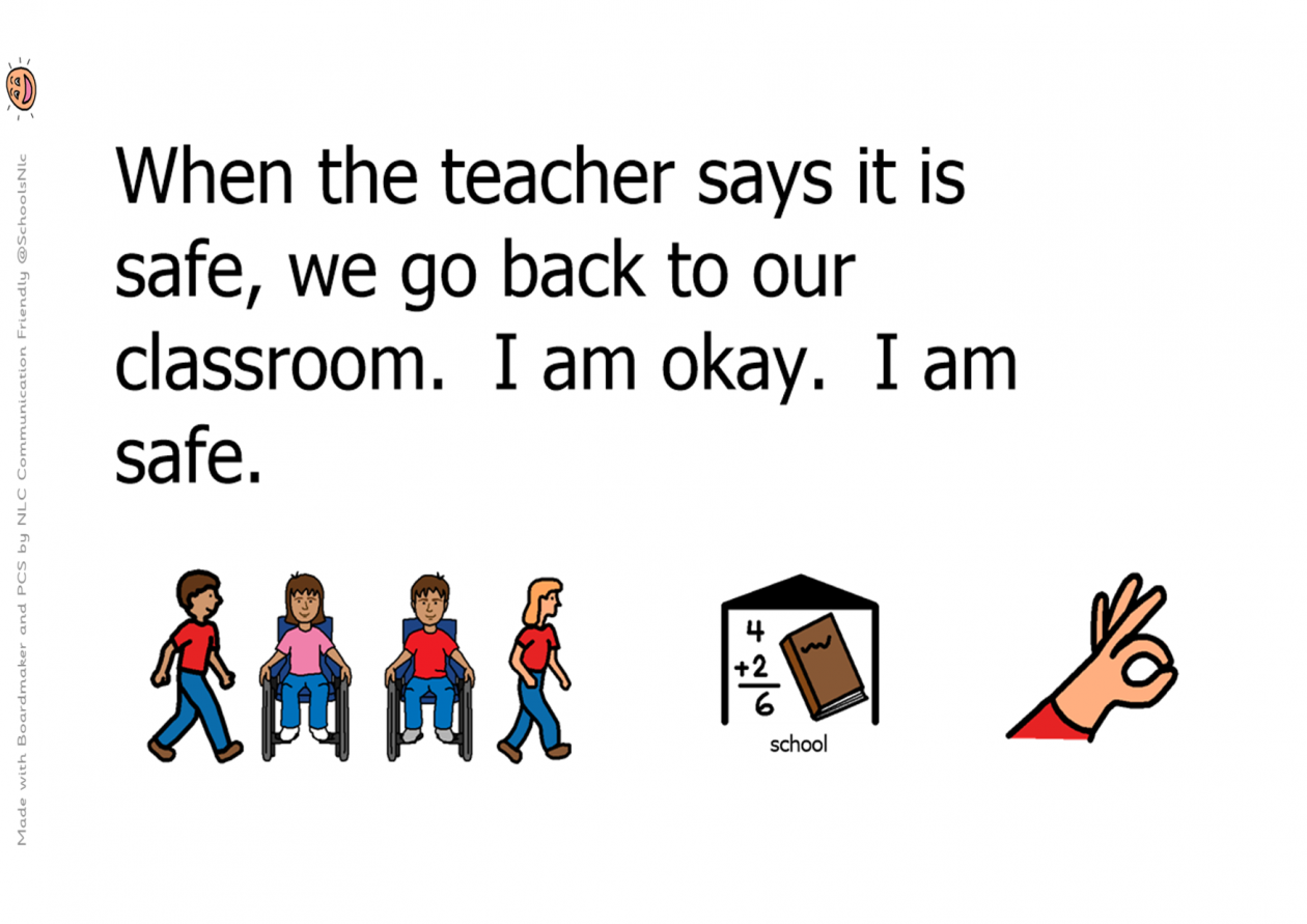 fire drill visual for class